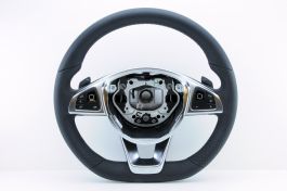 AMG Mercedes Benz W213 Flat Bottom Steering Wheel OEM Genuine Super ...
